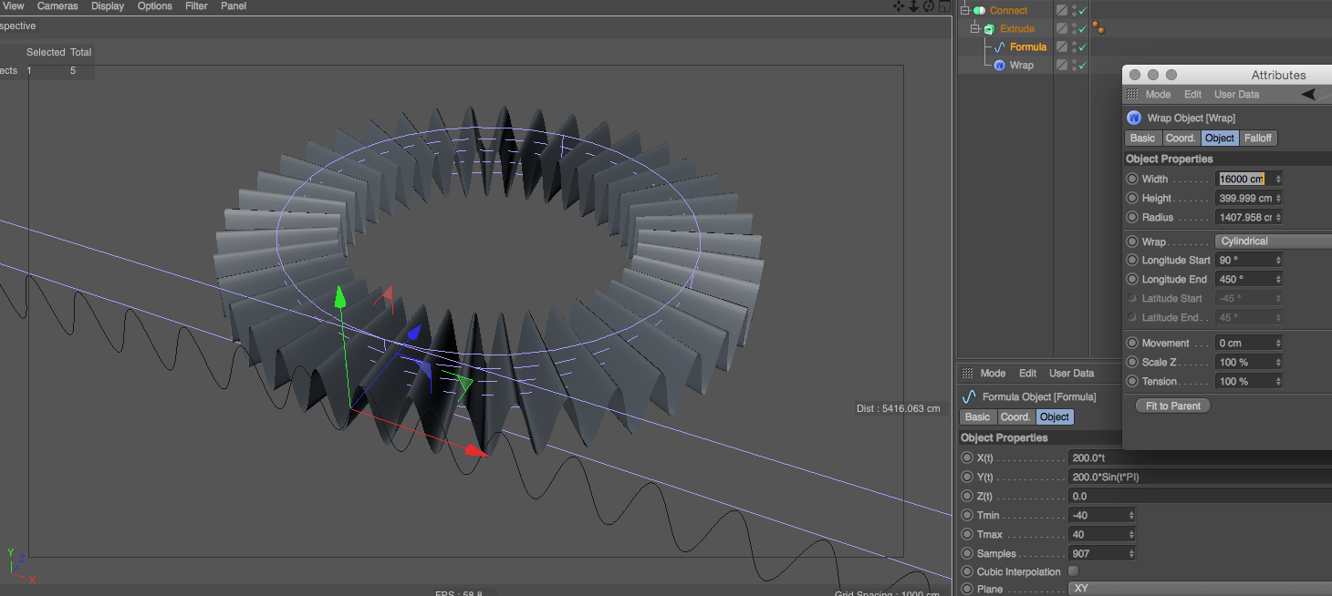 How to extrude a spline towards a center point? : r/Cinema4D