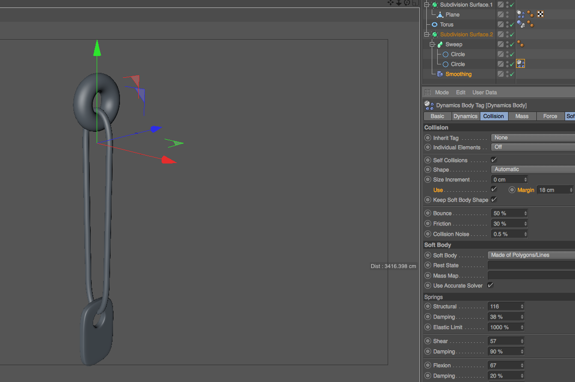 Closed spline dynamics holding weight? : r/Cinema4D