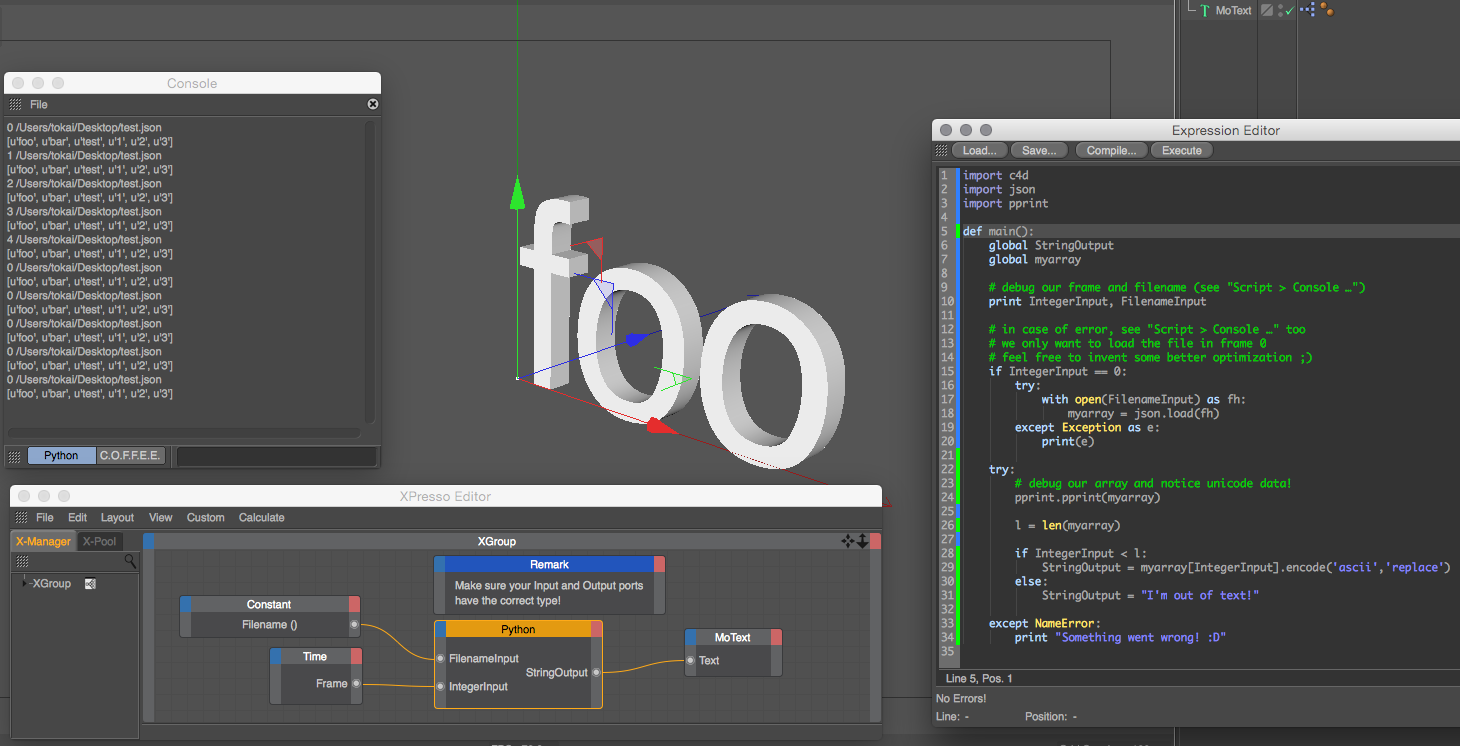 Python I Want To Read A Text File And Turn It Into Keyframes Rcinema4d
